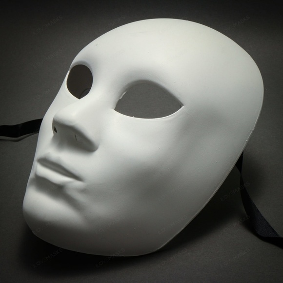 ILOVEMASKS | Accessories | Plain White Blank Decorating Craft Masqurade ...